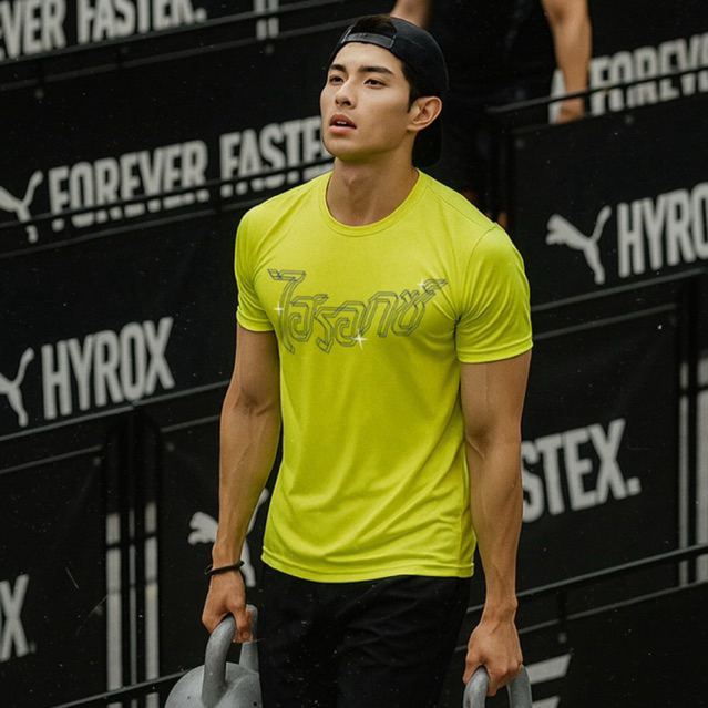 เสื้อลาย ไฮรอกซ์ นักวิ่ง ออกกำลังกาย HYROX | Shopee Thailand