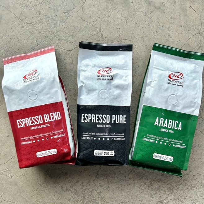 เมล็ดกาแฟคั่ว (3 สูตร) ตรา NL COFFEE 250g. | Shopee Thailand