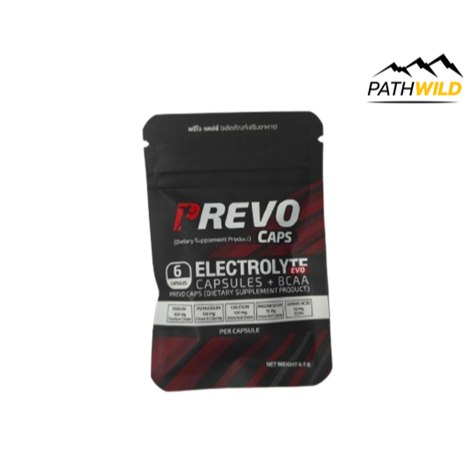 PREVO CAPS ELECTROLYTE CAPSULES + BCAA พรีโว แคปส์ เกลือแร่ อิเลคโทร ...