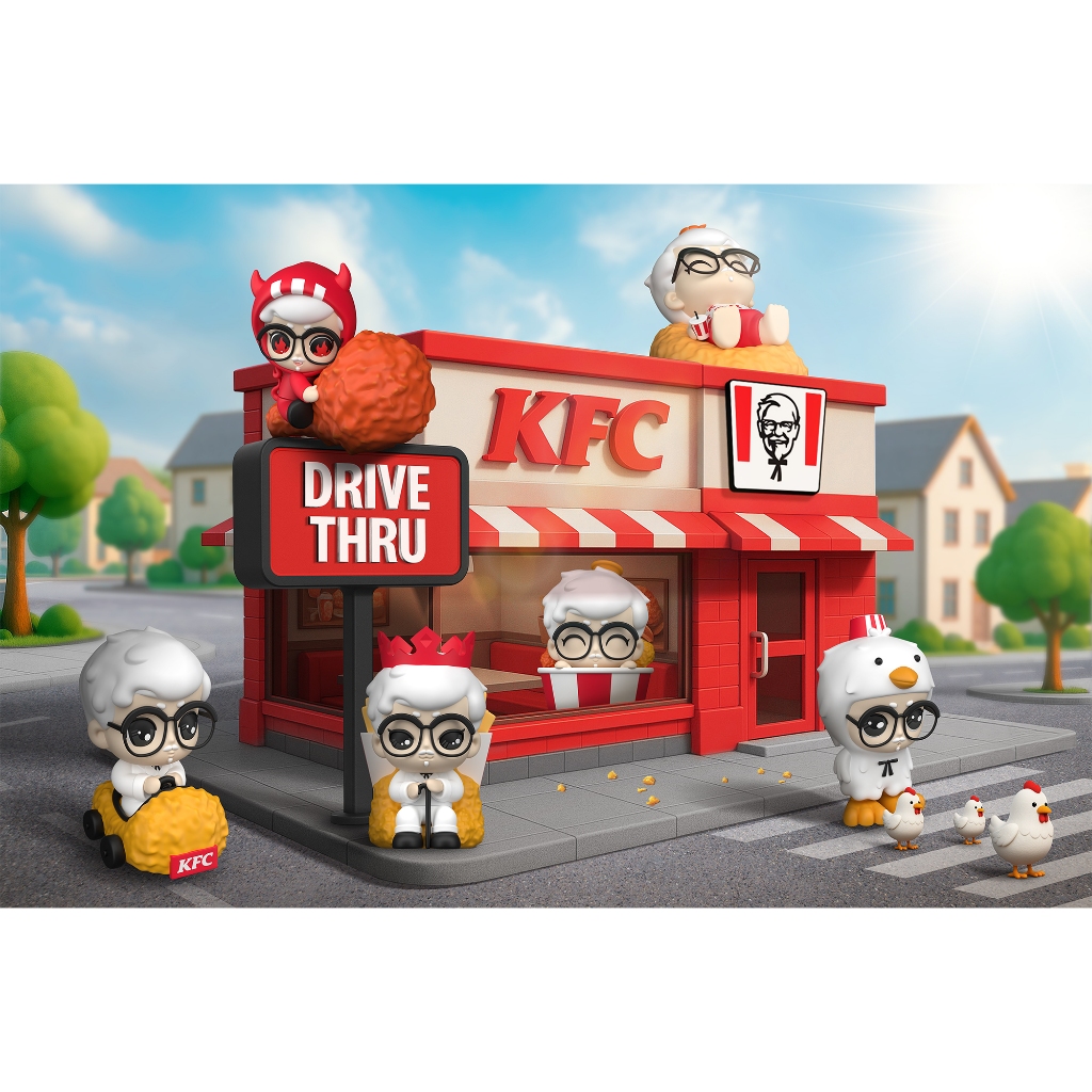 [Instock มีของพร้อมส่ง] KFC Baby Sanders Collection กล่องจุ่ม KFC แกะ ...