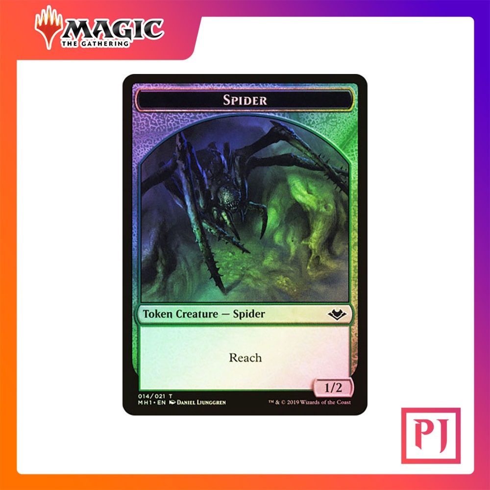 [MTG] Spider Token [MH1] [TOKEN] [COMMON] [FOIL] [ENG] (การ์ดเมจิค ...