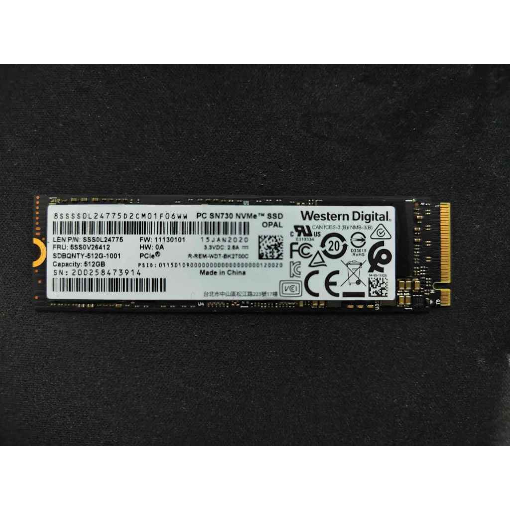 SSD WD PC SN730 NVMe 512GB (มือ2)สภาพดี | Shopee Thailand