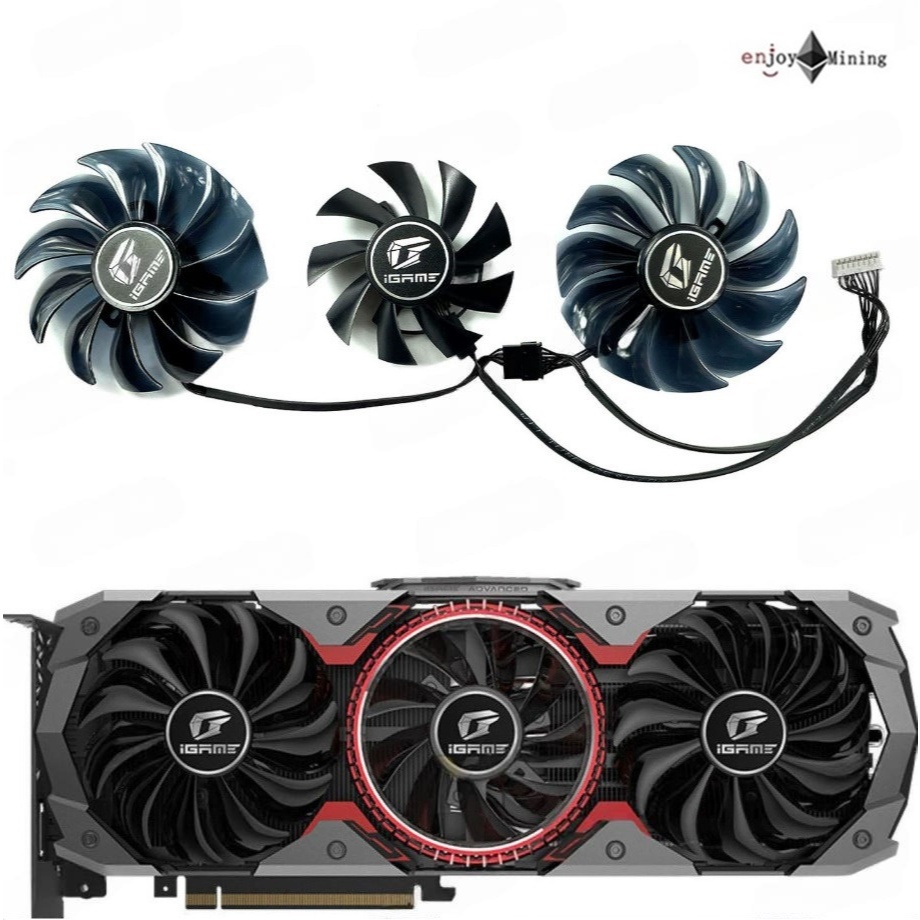 พัดลมการ์ดจอ Colorful RTX 2070S 2080S Advanced graphics card cooling ...