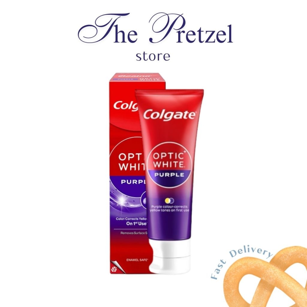 Colgate Toothpaste Optic White Purple 100 G. คอลเกตยาสีฟันม่วง | Shopee ...