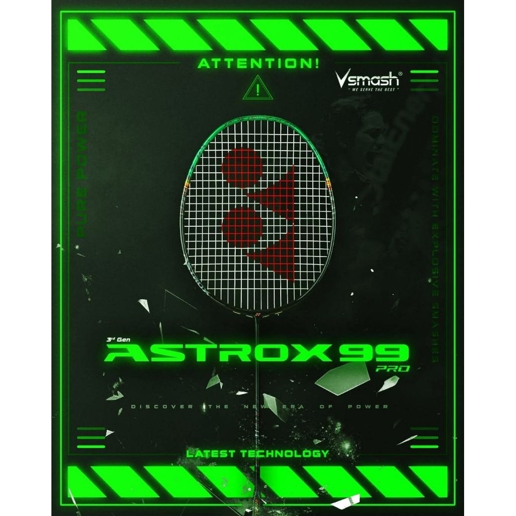 YONEX ไม้แบดมินตันรุ่น ASTROX 99 PRO Gen 3 4U แท้ 💯% | Shopee Thailand