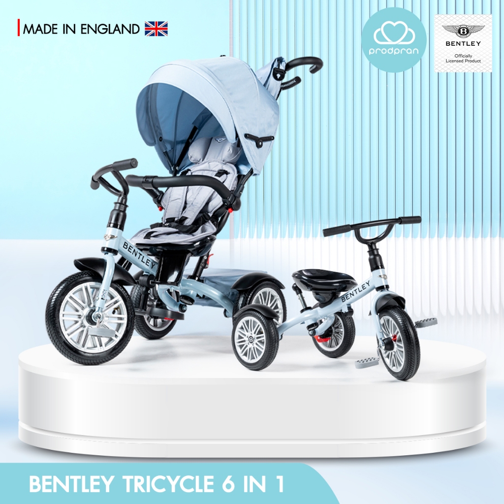 [รถเข็นเด็ก+จักรยานสามล้อในตัว] Bentley Tricycle 6 in 1 Stroller สำหรับ ...