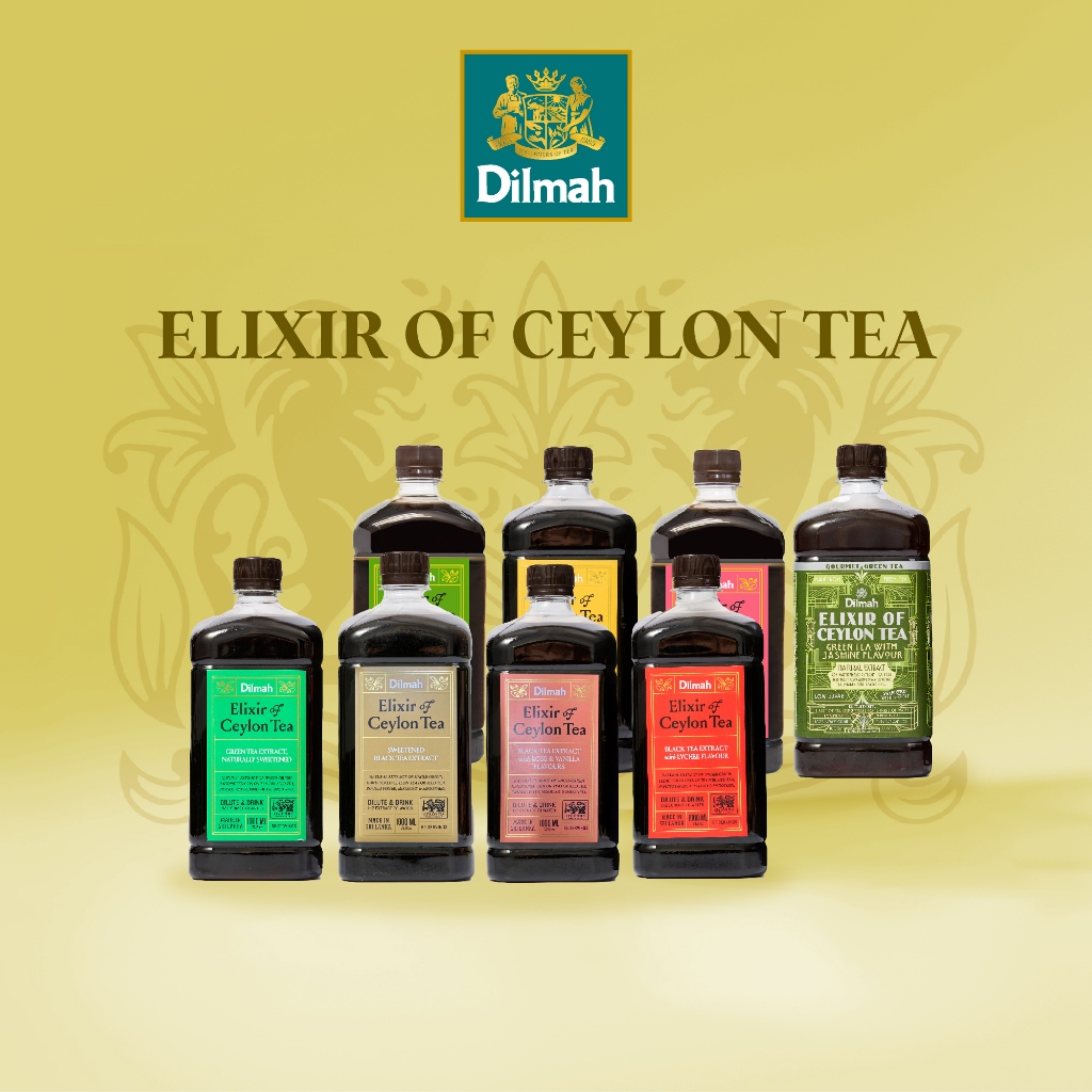 (ทุก 1 ขวดแถมหัวปั๊ม 1) Dilmah Elixer ชาซีลอนสกัดเข้มข้น 100% สำหรับชา ...