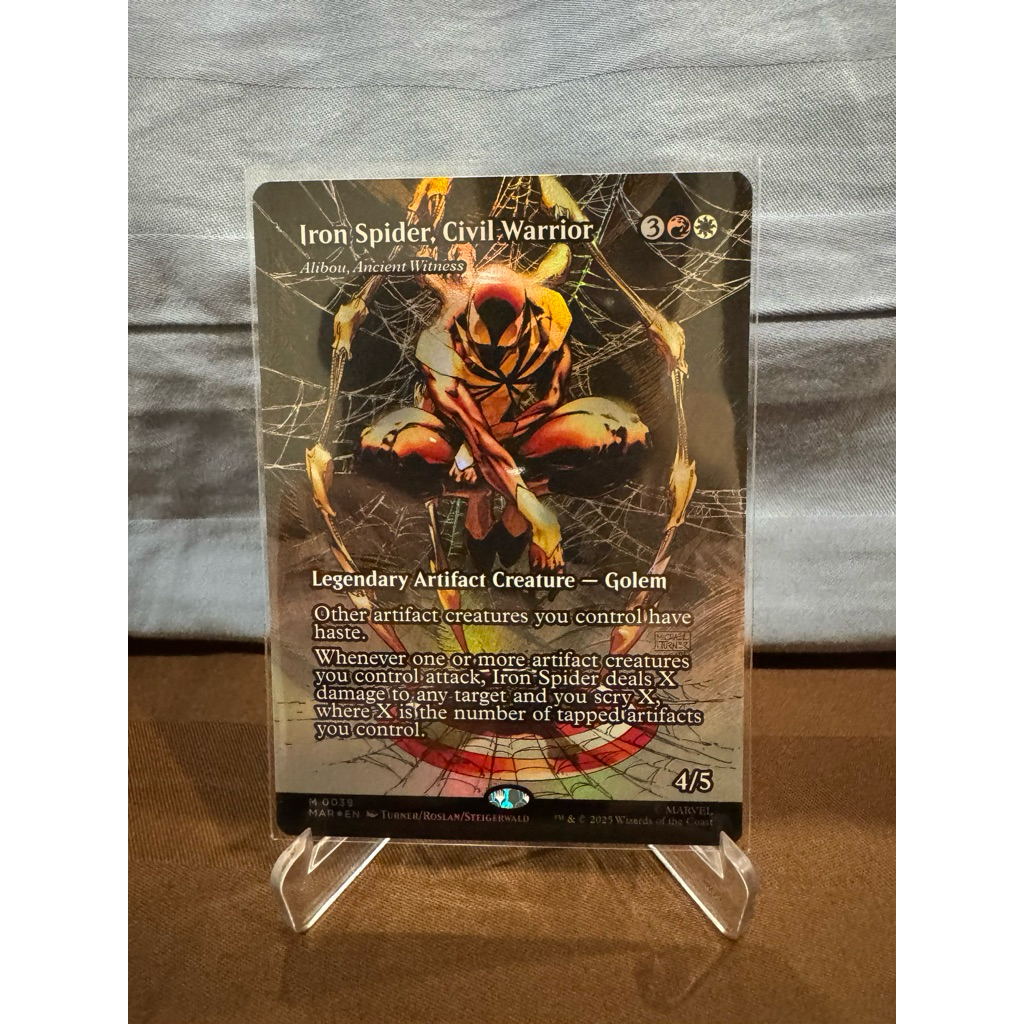 MTG Marvel Eternal-Legal Foil: Alibou, Ancient Witness (Iron Spider ...