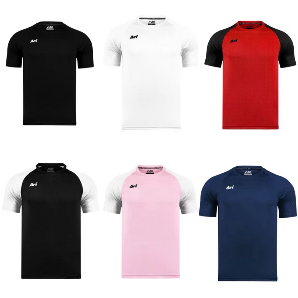 ARI ESSENTIAL TEAM JERSEY - BLACKเสื้อฟุตบอล อาริ ESSENTIAL สีดำ ...