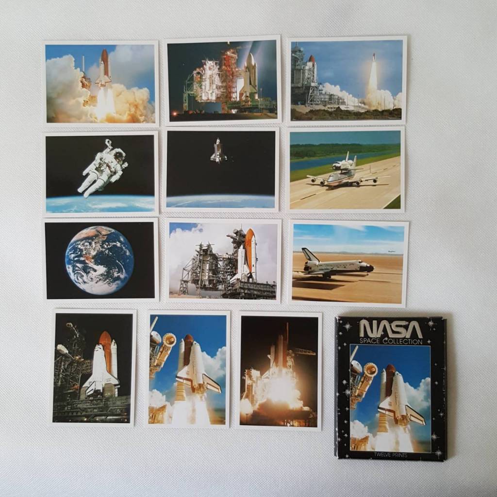 ชุดโปสการ์ดสะสมธีมอวกาศ Vintage Souvenir NASA SPACE COLLECTION Set of ...