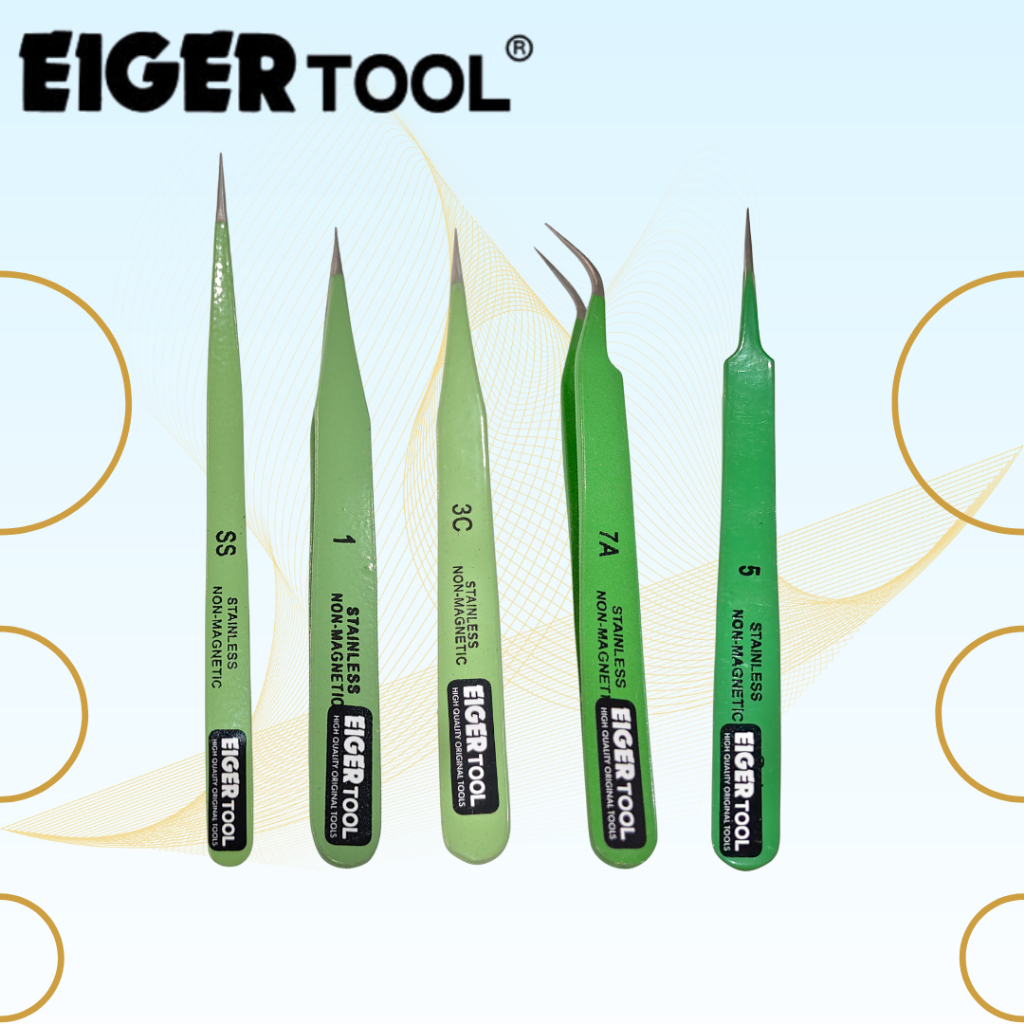 EIGER TOOL Stainless Steel Tweezers ปากคีบสเตนเลสคุณภาพสูงจากญี่ปุ่น 🇯🇵 | Shopee Thailand