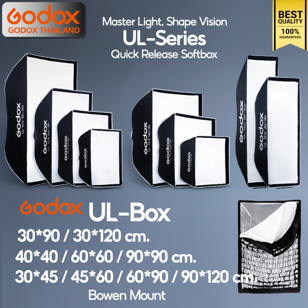 Godox Softbox UL-BOX 30*90, 30*120, 60*90, 90*120 cm. Quick Release ...
