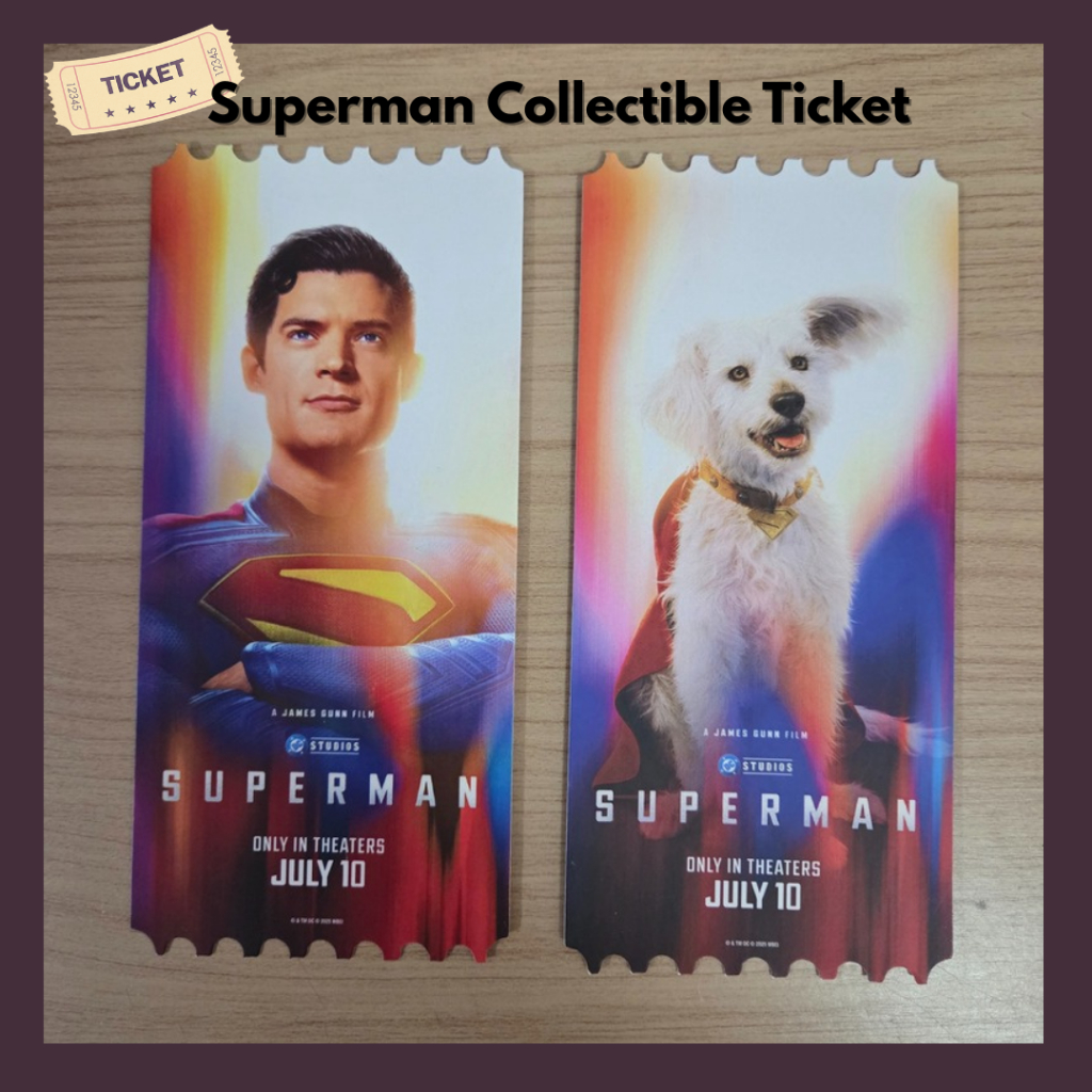 SUPERMAN MOVIE : COLLECTIBLE TICKET SF+ ตั๋วสะสม ตั๋วหนังสะสม (แพ็คดี ...