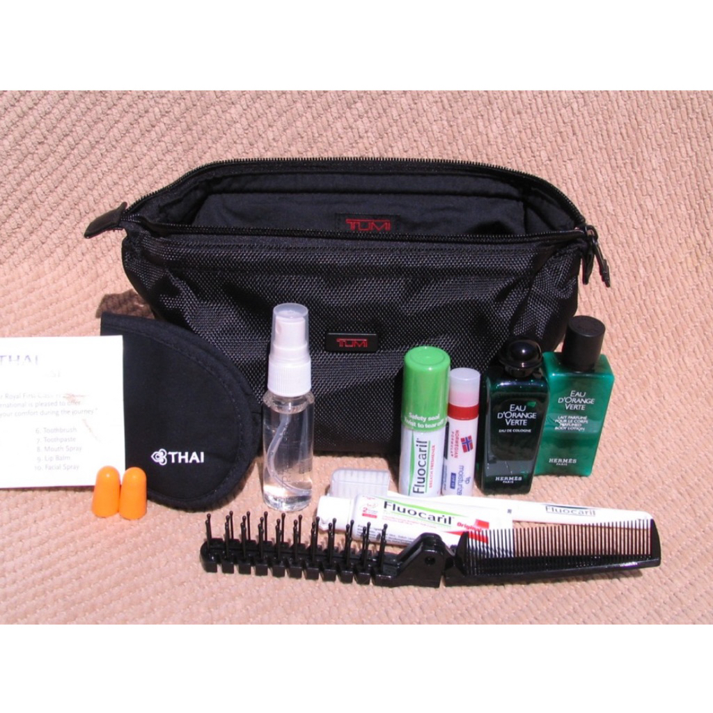 TUMI Amenity kit from Thai Airways Royal First Class ใหม่ยังไม่ได้แกะ ...