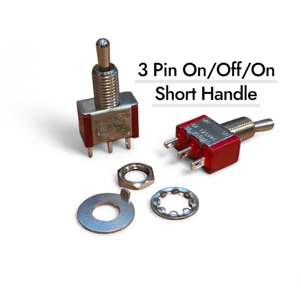 Toggle switch 3 Pin On/Off/On แกนสั้น ShortHandle | Shopee Thailand