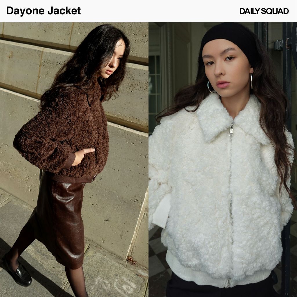 DAILY WOOL DAYONE Jacket ขนแกะนุ่มปลายจั๊ม | Shopee Thailand