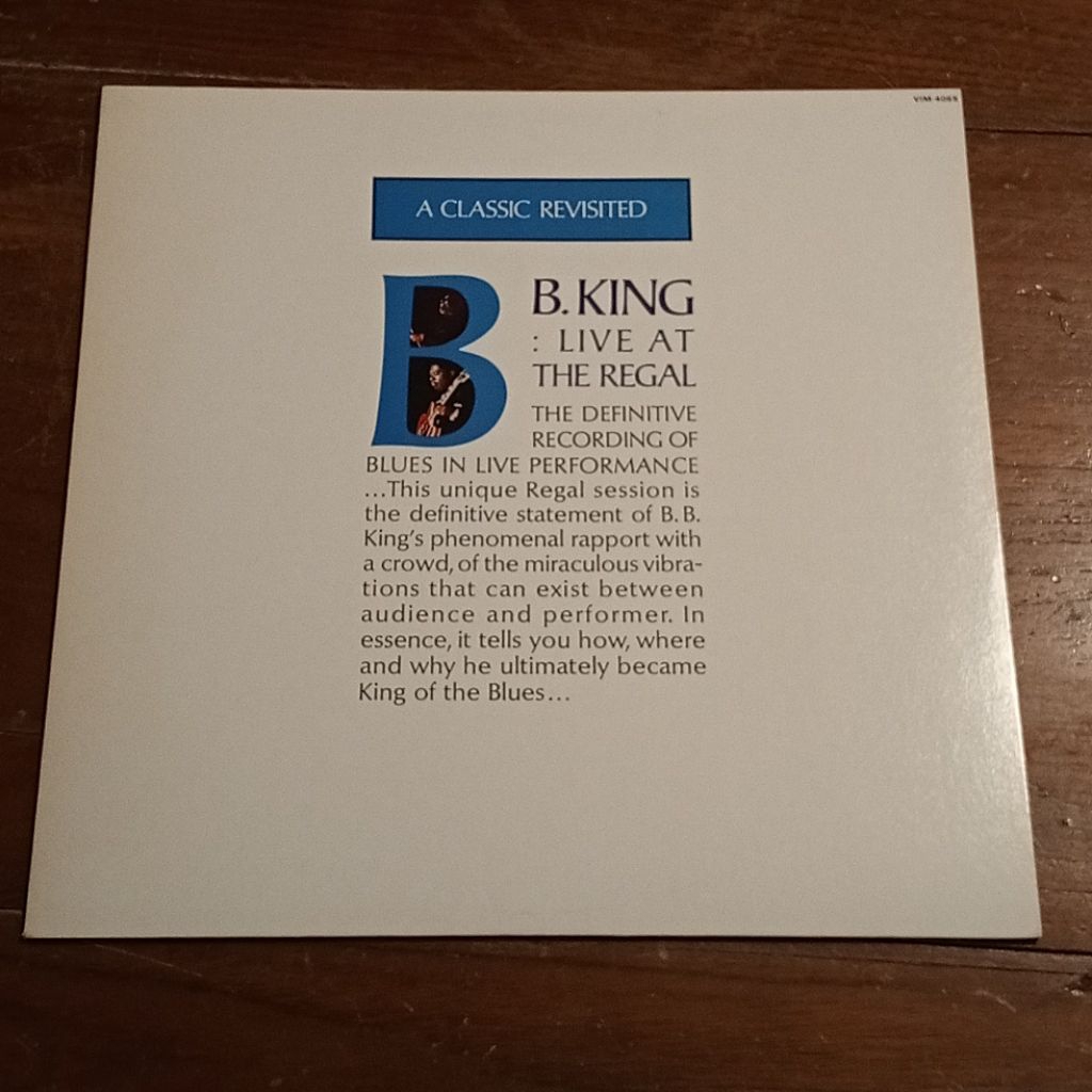 แผ่นเสียงอัลบั้ม B.B. King : Live At The Regal (สภาพแผ่นNM) | Shopee ...