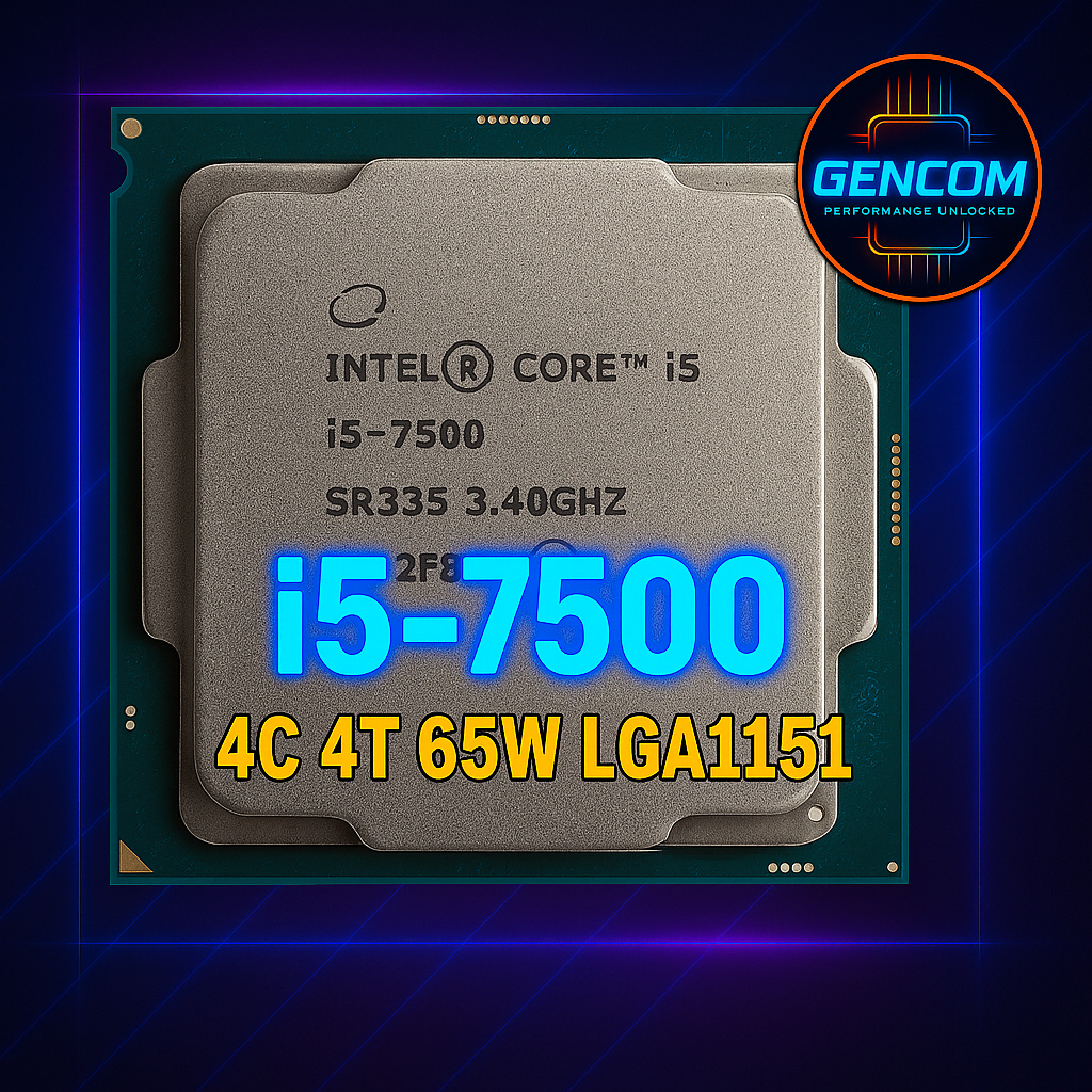 ซีพียู CPU Intel Core i5-7500 4คอ4เทรด LGA 1151 ฟรีซิลิโคน1ซอง i5 7500 ...