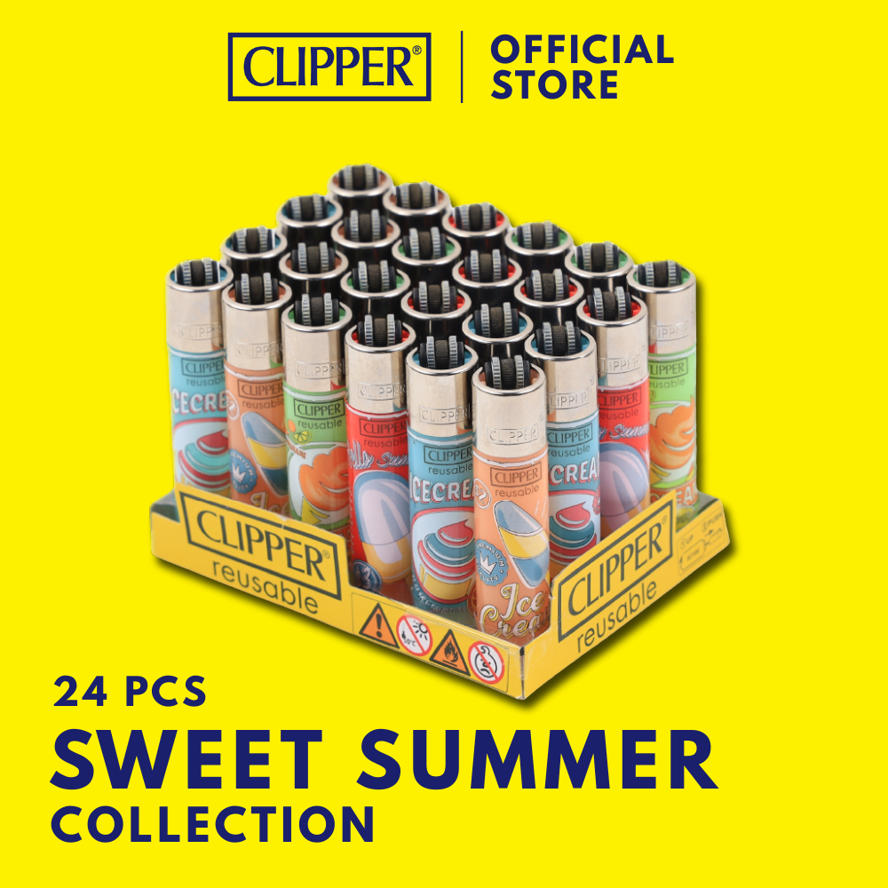 ไฟแช็ค คลิปเปอร์ Clipper Lighters Sweet Summer Collection (แพ็ค 24 ชิ้น ...