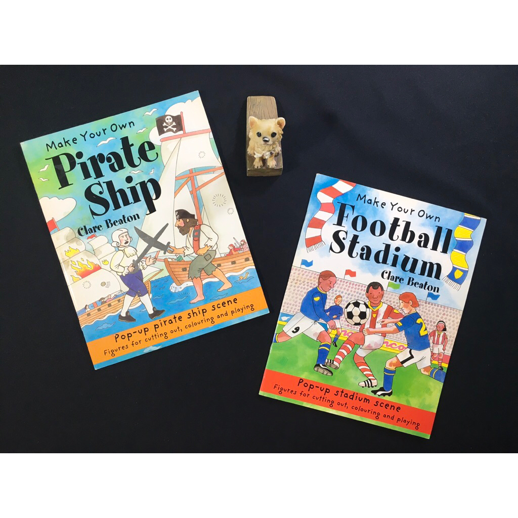 Make Your Own Pop up book : Football Stadium , Pirate Ship หนังสือเด็ก ...