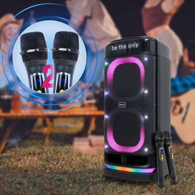 ลำโพงบลูทูธ 60W เบสหนัก BTS-2120 มีไมค์ลอย2+รีโมท1 ดอก8นิ้ว*2 เสียบไมค์ ...