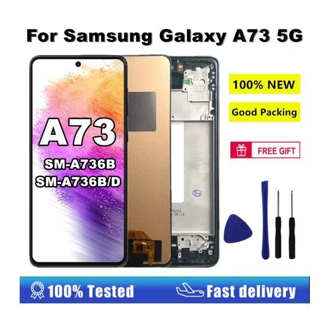 หน้าจอ LCD samsung A73 5G จอซัมซุง จอ+ทัช Display Screen Touch สำหรับ ...