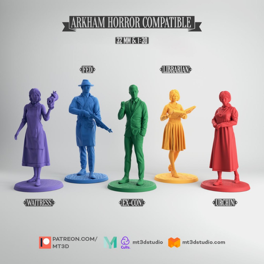 Arkham Horror Vol.1 : Collection : Miniature Resin โมเดลบอร์ดเกม ผลิต ...