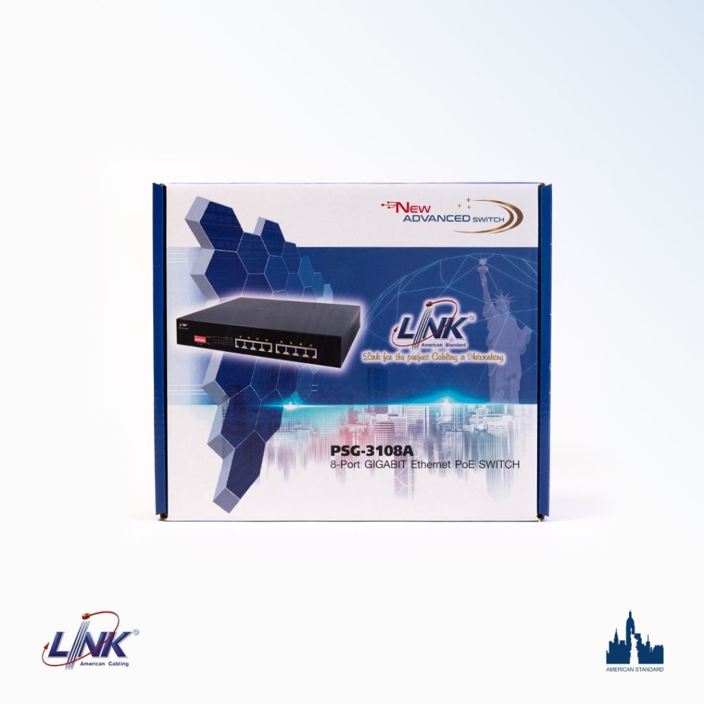 Link POE Switch 8 Port GIGABIT Ethernet PoE Switch (AC 140W) INTERLINK ...
