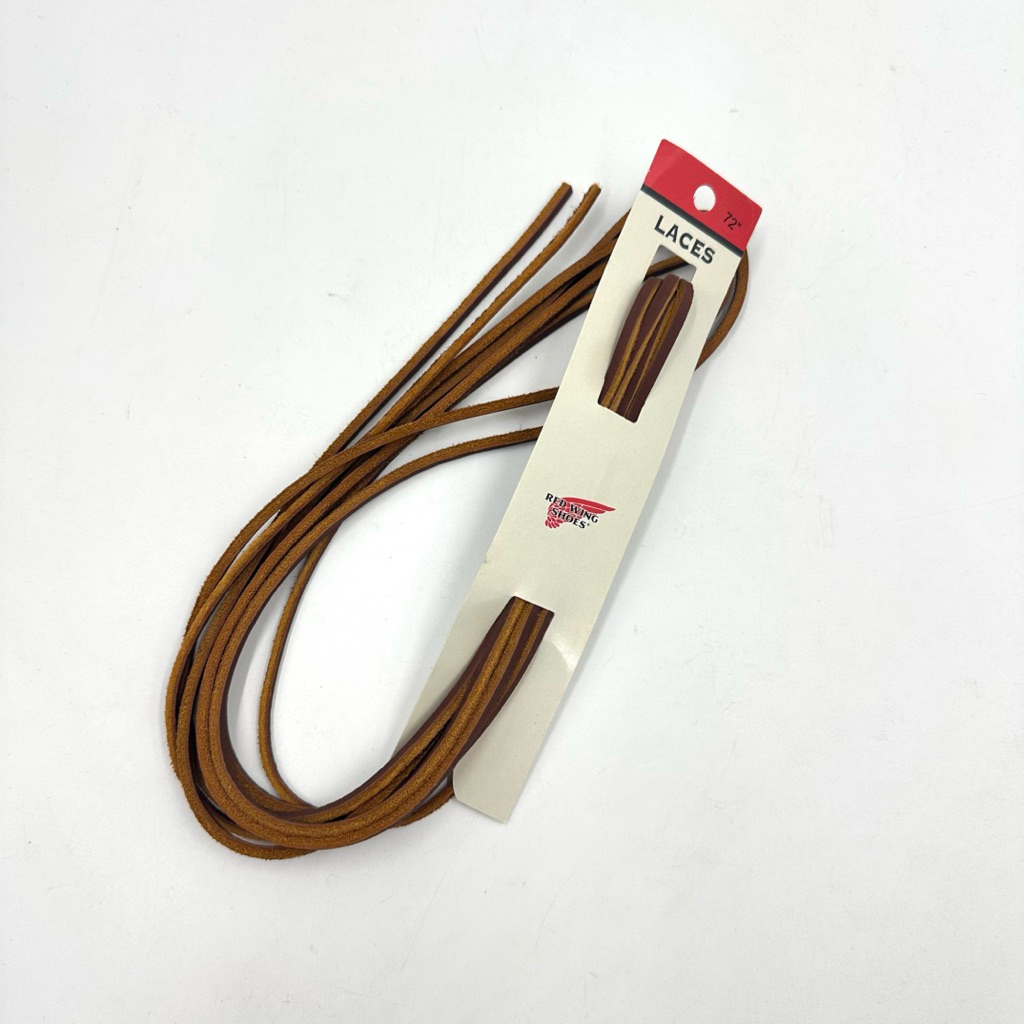 เชือกหนังแท้(Leather laces)Red wing Brown ยาว72นิ้ว | Shopee Thailand