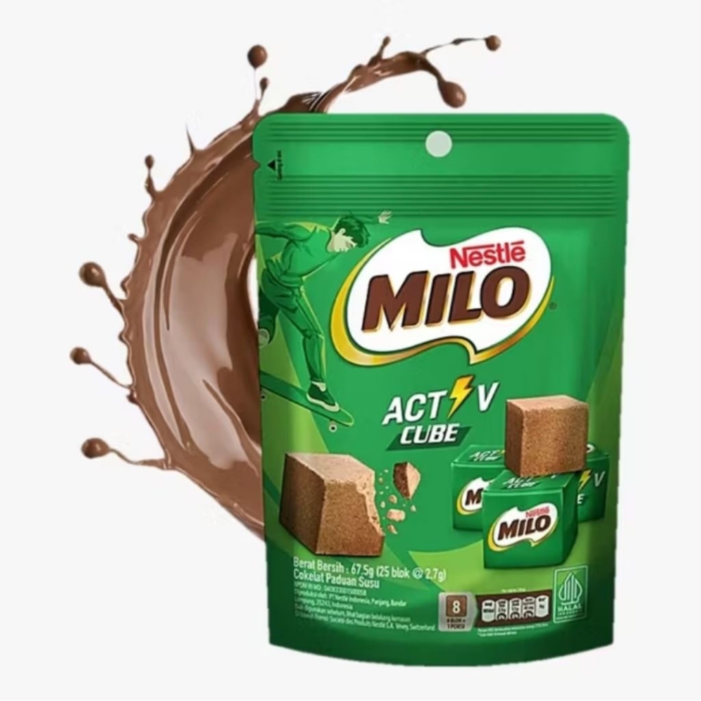 ใหม่ Milo Activ Cube ไมโลคิ้วบ์ ไมโลอัดก้อน มีฮาลาล น้ำหนัก 67.5 กรัม ...