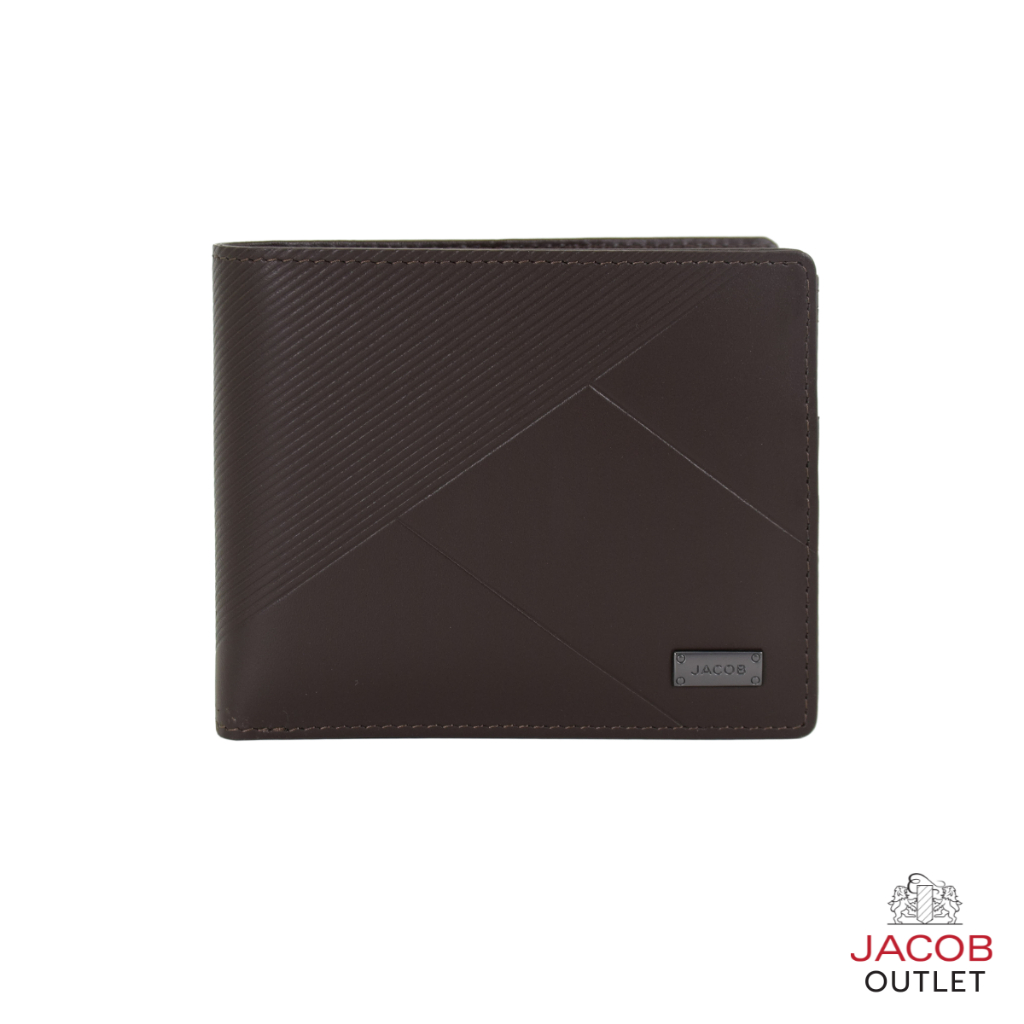 JACOB กระเป๋าสตางค์ชายหนังเรียบ พร้อมช่องเก็บเหรียญ รุ่น 22639 | Shopee ...