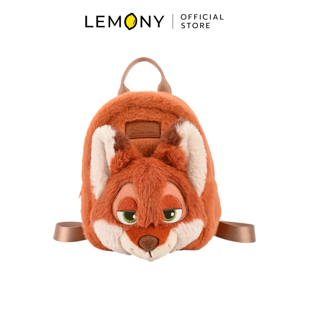 LEMONY กระเป๋าสะพายหลังนิค ซูโทเปีย ซีรีส์ Fuzzy Disney Zootopia ...