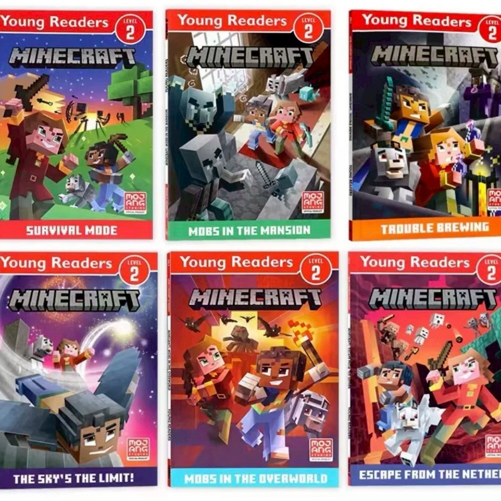 💎 [SET 6 เล่ม] Minecraft Young Readers Level 2 - เปลี่ยนการอ่านให้เป็น ...