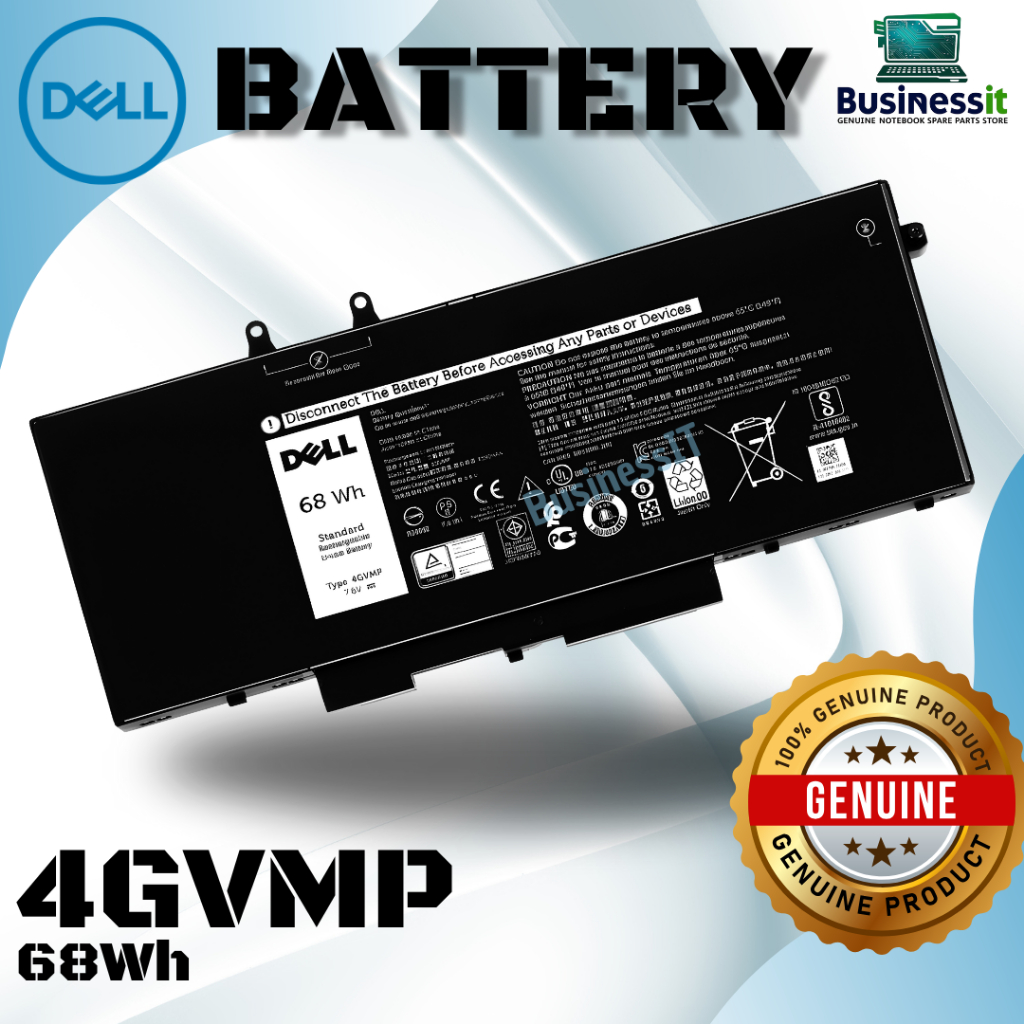 Battery Dell Latitude 5400 5500 68Whr 4GVMP C5GV2 แบตเตอรี่ แท้ ประกัน ...