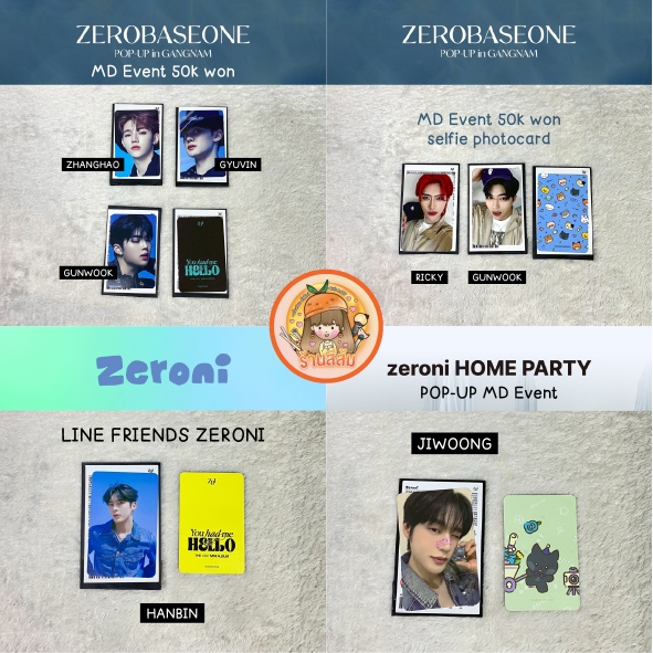 [พร้อมส่ง] Photocard โฟโต้การ์ด ZEROBASEONE LINE FRIENDS - การ์ด MD 50k ...