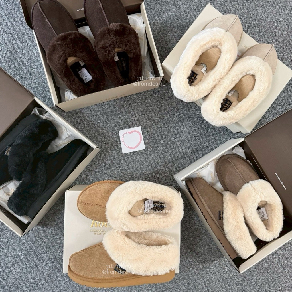 [ พร้อมส่ง ] รองเท้า ROCKFISH ORIGINAL WINTER FUR MULE | Shopee Thailand