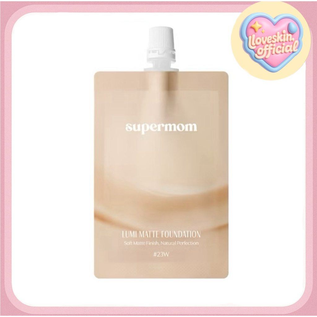 SUPERMOM l LUMI MATTE FOUNDATION SACHET รองพื้นเนื้อแมตต์แบบซอง ติดทน ...