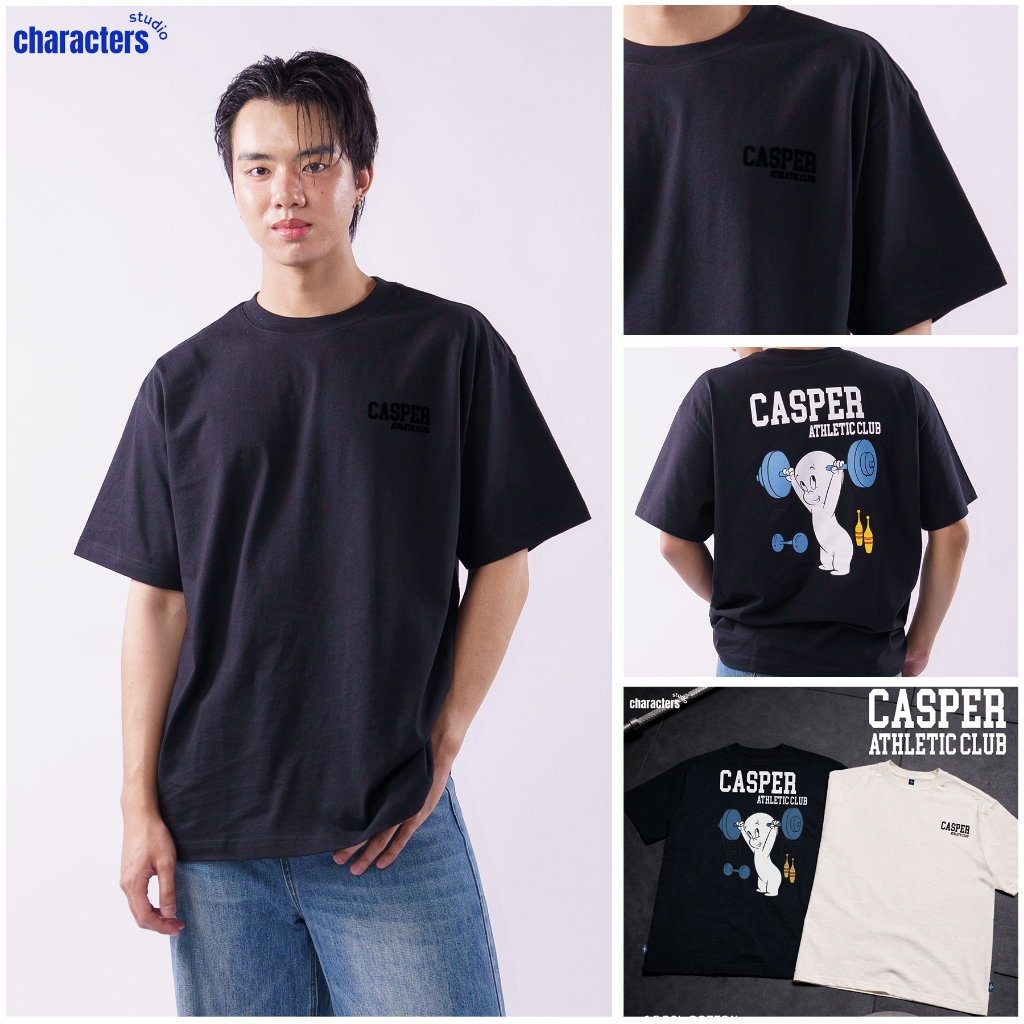 Universal Studio เสื้อผู้ชายโอเวอร์ไซส์ แคสเปอร์(Casper) สายฟิต ผ้า ...