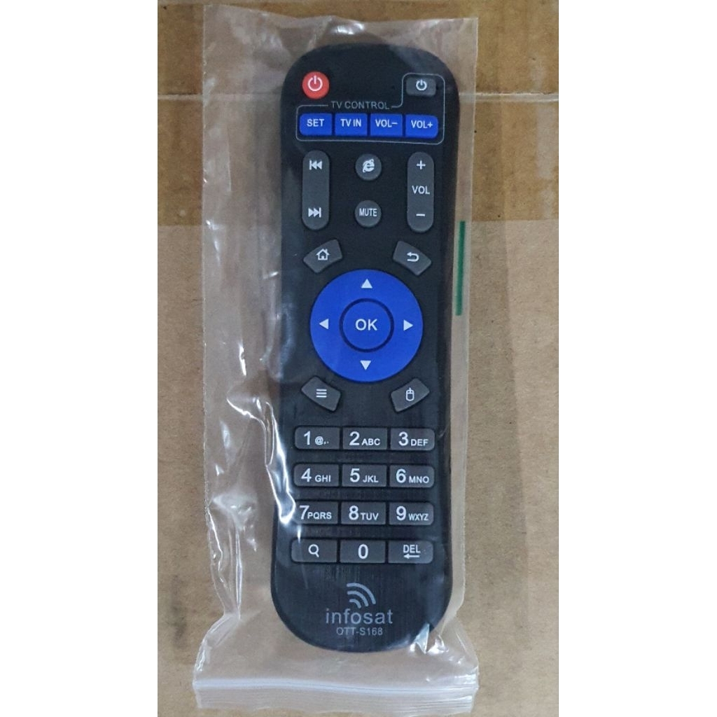 รีโมทกล่อง infosat รุ่น s168 พร้อมถ่าน 1 คู่ | Shopee Thailand