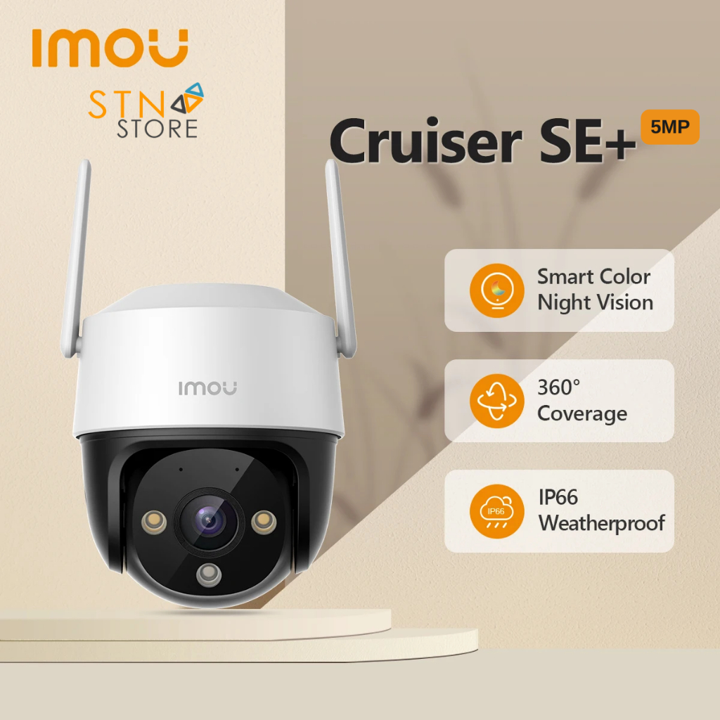 IMOU กล้องวงจรปิด รุ่น Cruiser SE+ ความชัด 5MP พูดคุยโต้ตอบได้ มีระบบAI ...