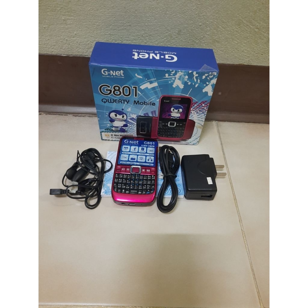 G-net G801 มือถือปุ่มกด สีแดง (อุปกรณ์ครบกล่อง) | Shopee Thailand