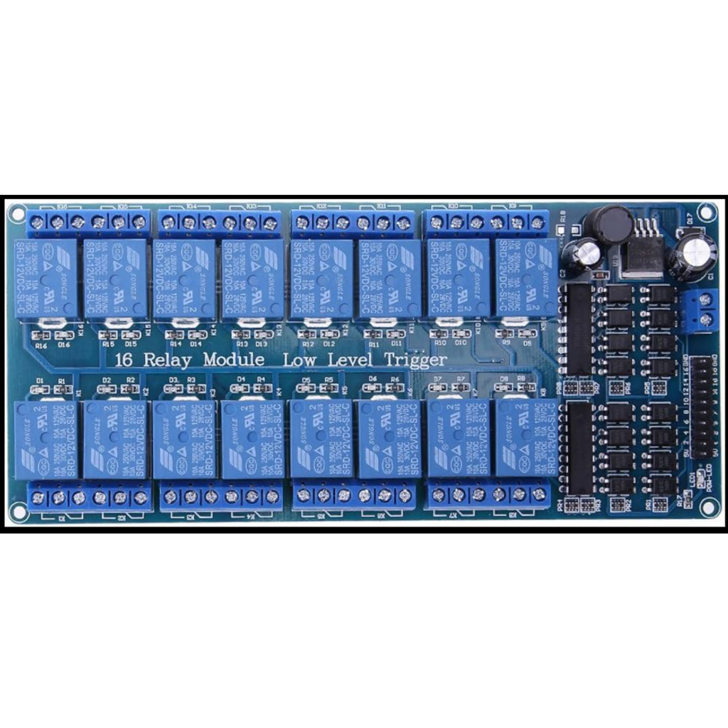 16-Channel 5V Relay Module for PIC ARM AVR DSP Arduino | Shopee Thailand