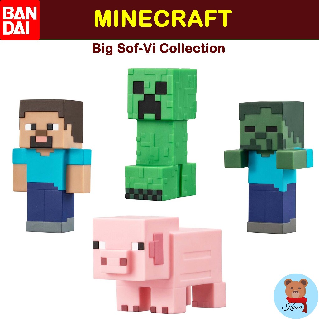 MINECRAFT BIG Bandai Gashapon 🇯🇵โมเดล กาชาปอง มายคาฟ มินิฟิกเกอร์เล็ก ...