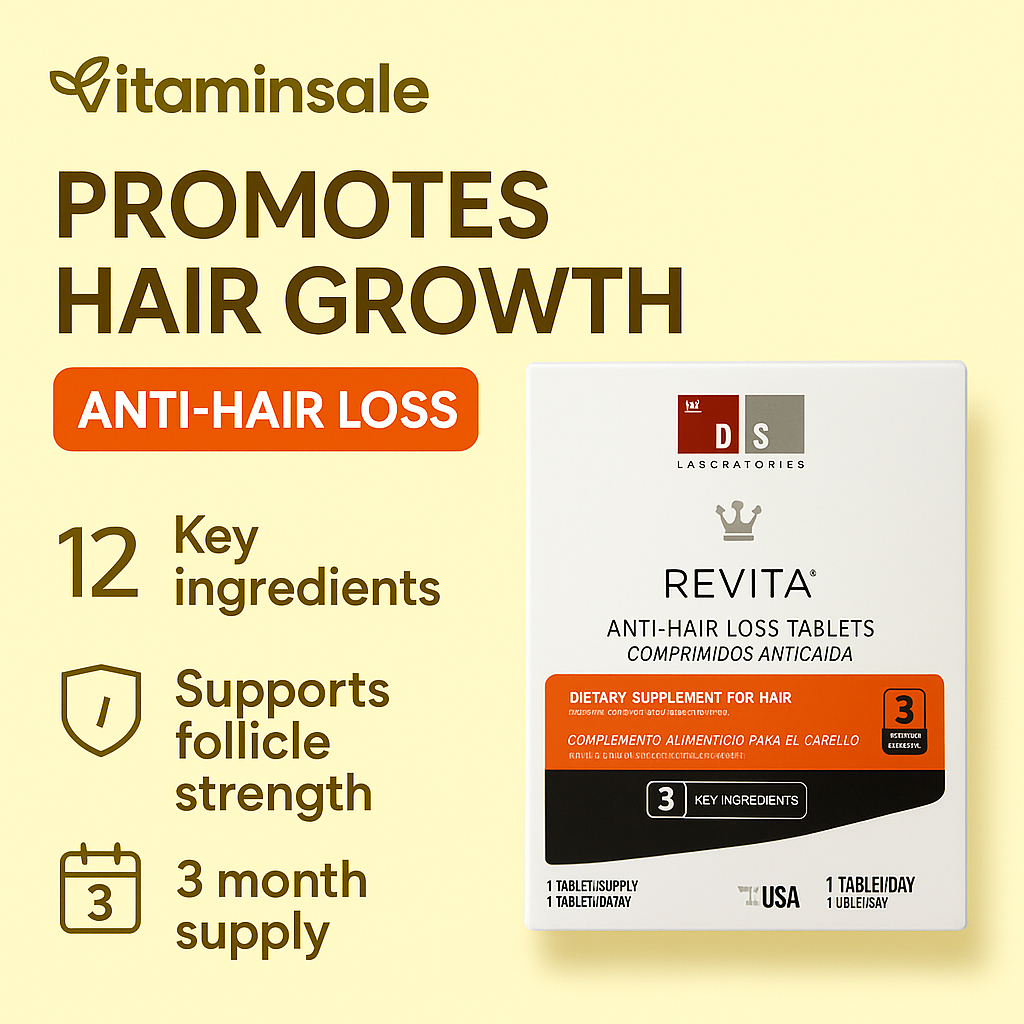 ที่สุดของผมร่วง Revita Anti-Hair Loss Tablets – บำรุงรากผม 12 ส่วนผสม ...