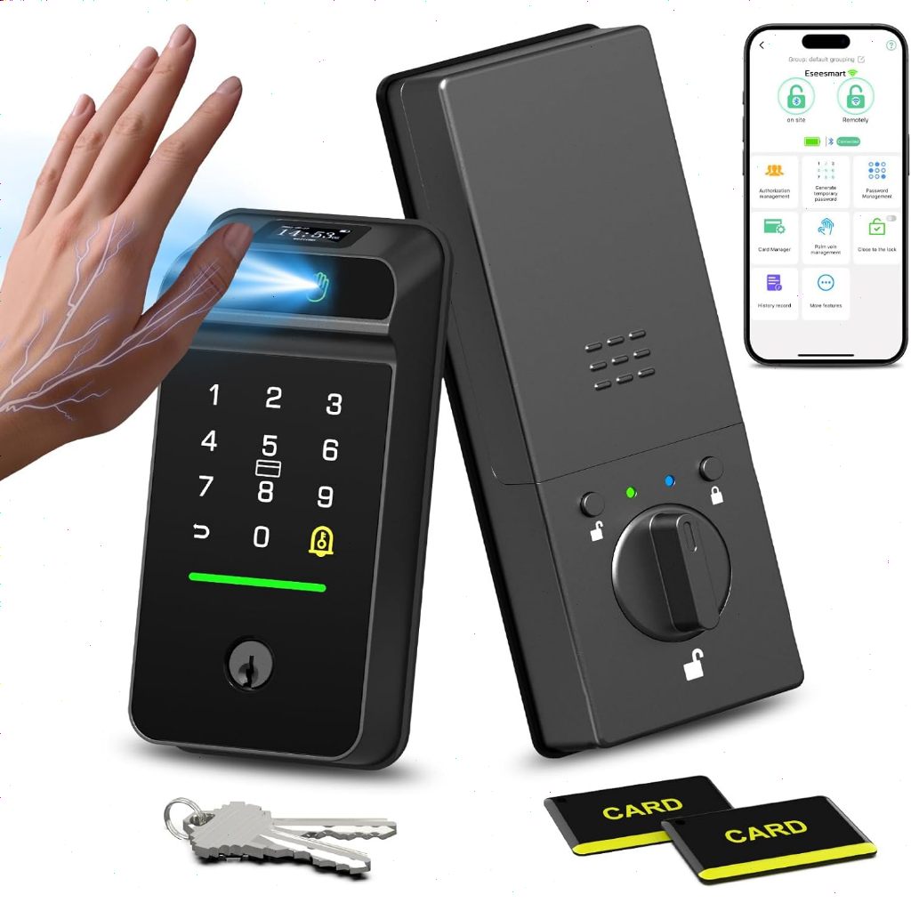 [Smart Lock Pro] Palm Vein, Keyless Entry Smart Locks for Front Door ...