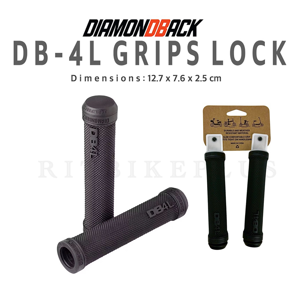 ปลอกแฮนด์จักรยาน Dimondback DB-4L Grips Lock พร้อมตัวอุดปลายแฮนด์ ...