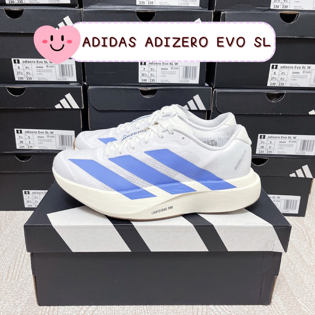 [พร้อมส่ง] รองเท้าวิ่ง ADIDAS ADIZERO EVO SL - (JS4454) Color: Cloud ...