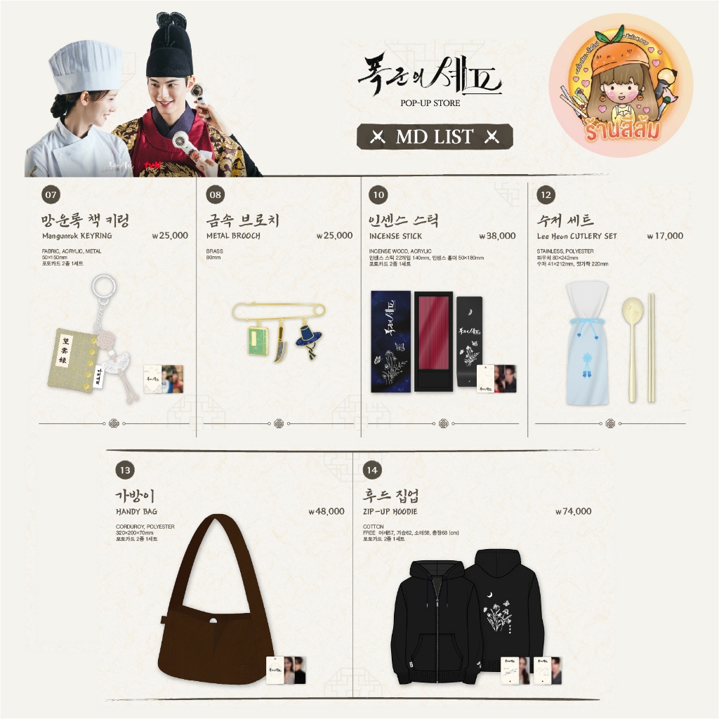 [รอบ online] Bon Appétit, Your Majesty 👩‍🍳 MD POP-UP Mangunrok Keyring ...