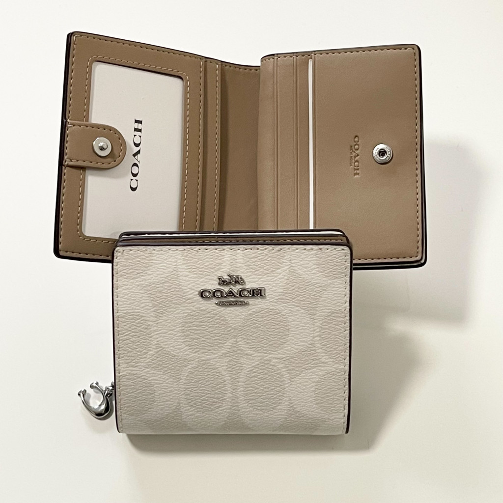 พร้อมส่งในไทย ของแท้ 100 % กระเป๋าสตางค์ COACH C3309 SNAP 2พับ WALLET ...