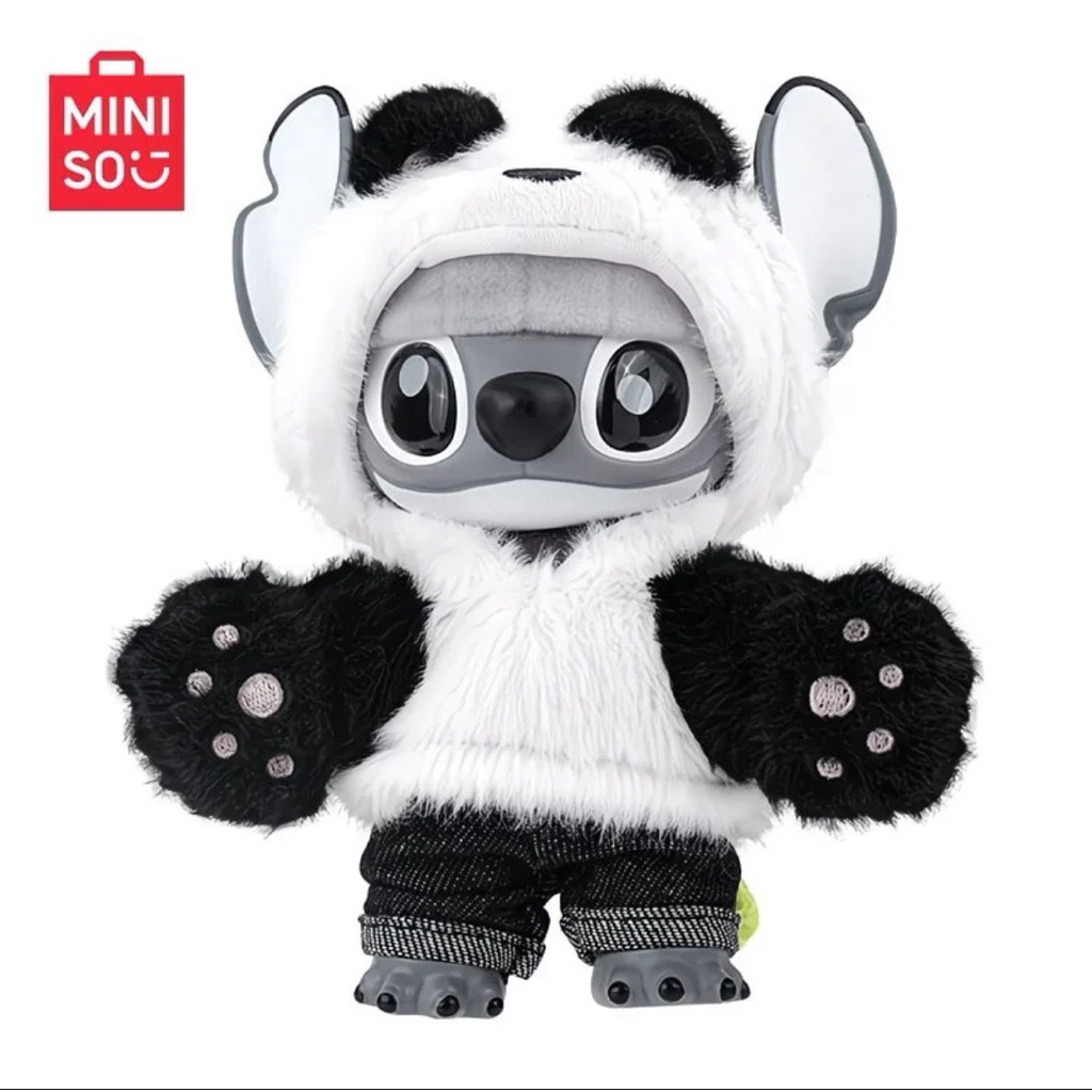 (พร้อมส่ง) MINISO Stitch Panda Limited Edition ตุ๊กตาสติทซ์ แพนด้า ...